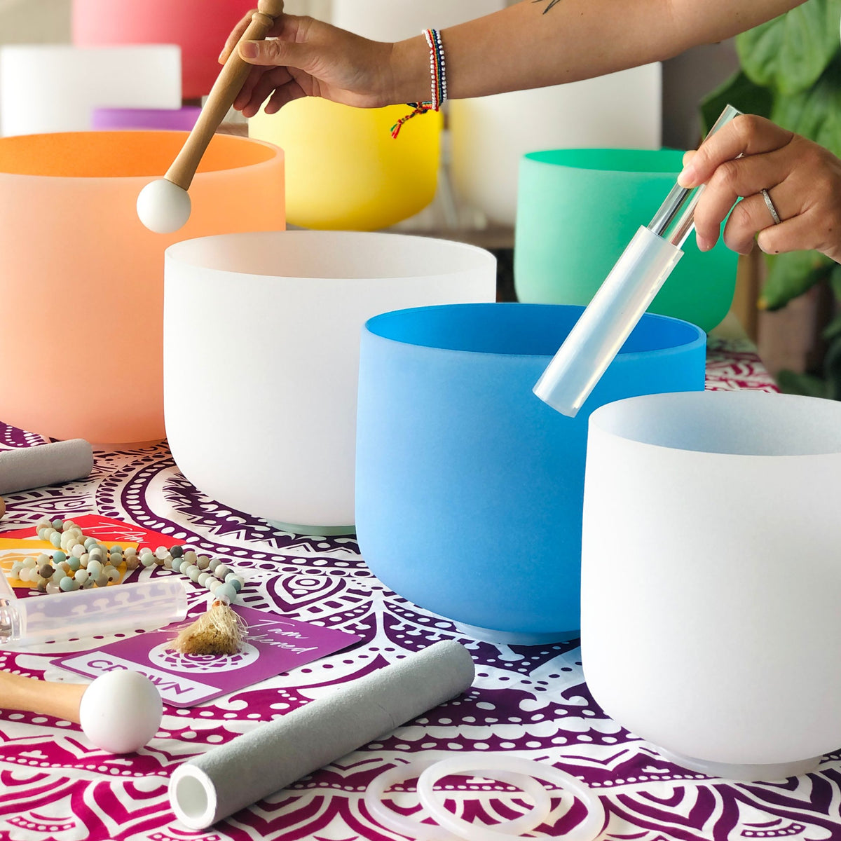 The 7 Chakras and Crystal Singing Bowls