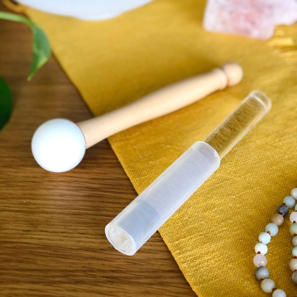 Crystal Singing Bowls Mallets and O-rings